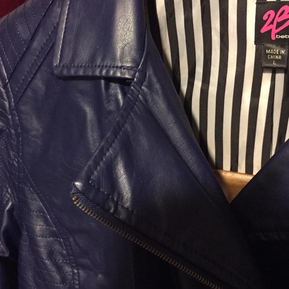 2B Bebe | Jackets & Coats | 2b Bebe Faux Leather Moto Jacket | Poshmark